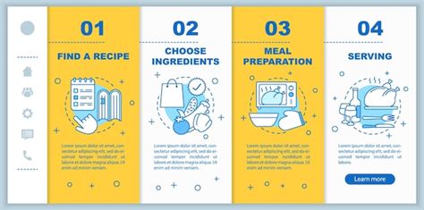 Premium Vector Holiday Supper Onboarding Mobile Web Pages Vector Template