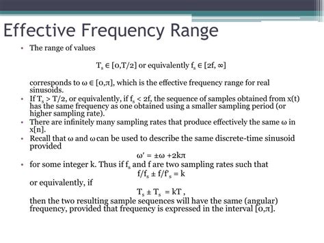 Ppt Lecture 5 Sampling Of Continuous Time Sinusoids Sections 16