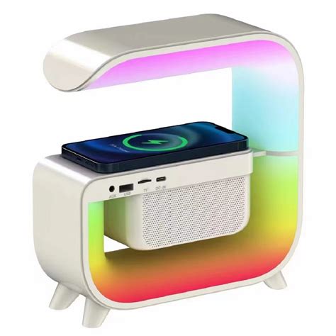 Bluetooth Speaker Clock Display Wireless Charging Colorful A Inspire Uplift