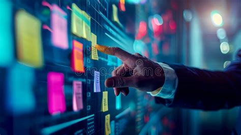 Agile Software Development Scrum Methodology Boards Workflow Finger