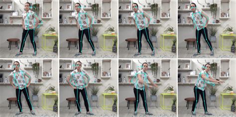 A Continuous Image Sequence Showing The Lag In The Pose Estimation By