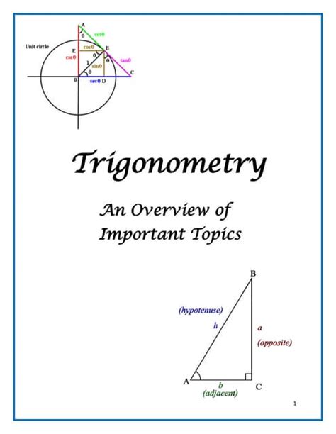 Trigonometryshortcoursetutoriallaurenjohnsonpdf