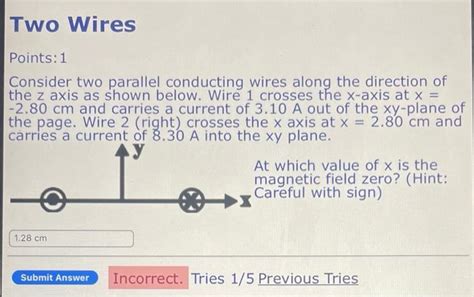 Solved Consider Two Parallel Conducting Wires Along The