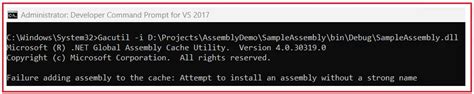 How To Install An Assembly Into Gac In Net Framework Dot Net Tutorials