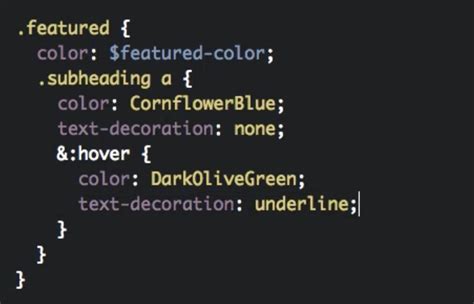 Scss Pseudo Selector Nesting