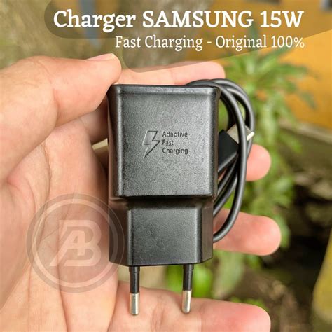 Jual Charger Samsung Fast Charging 15w Asli 100 Jaminan Barang Original Bawaan Hp Shopee