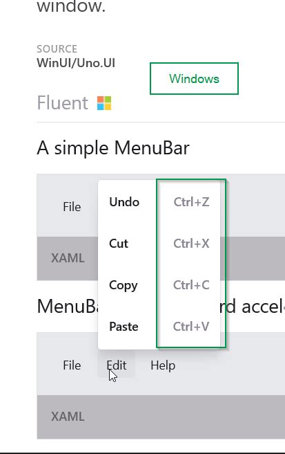 Gallery All Platforms Menubar Control Key Information Is Missing In Opened Flyouts For