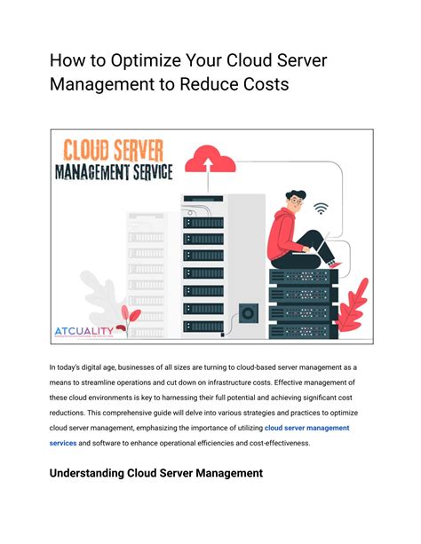Ppt How To Optimize Your Cloud Server Management To Reduce Costs