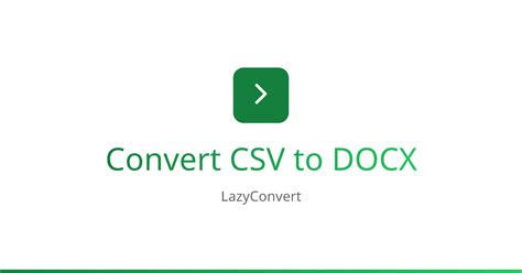 Csv To Docx Online Converter Free