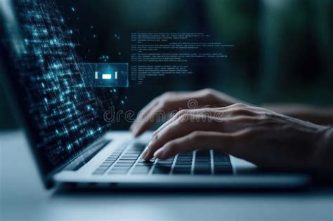 person types on laptop coding activity visible on screen ai assistant