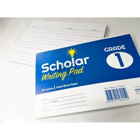 Craft And Fine Arts 10 Pcs Classmate Scholar Writing Pad Paper Grade 1 2 3 4 Pad Paper