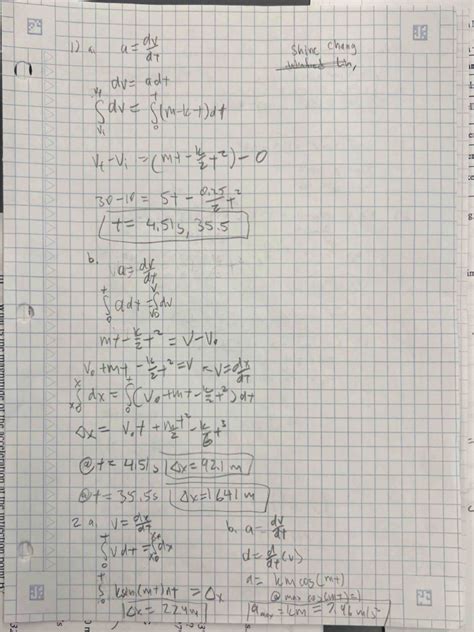 Kinematics With Calculus Collaboration Answer Key Pdf