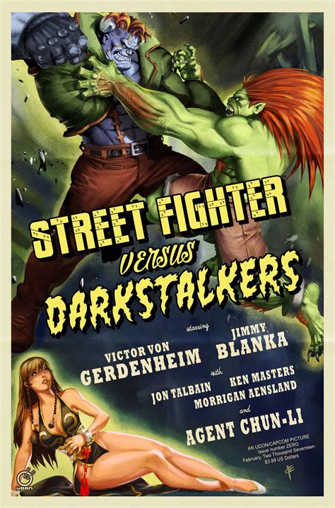 Street Fighter Vs Darkstalkers 0 10 Copy Vriens Cover Fresh Comics