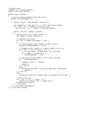 Unique Java Unique Java Reads In Unique Numbers Import Java Util Scanner Public Class