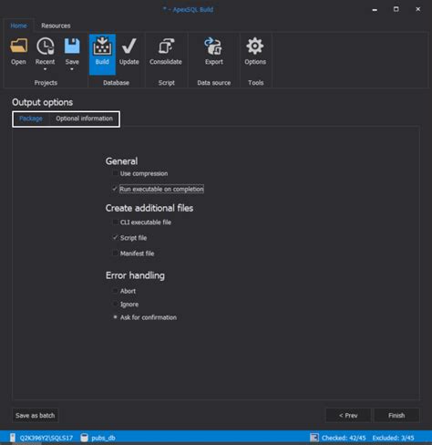 Building An Executable Installer To Create A Sql Database