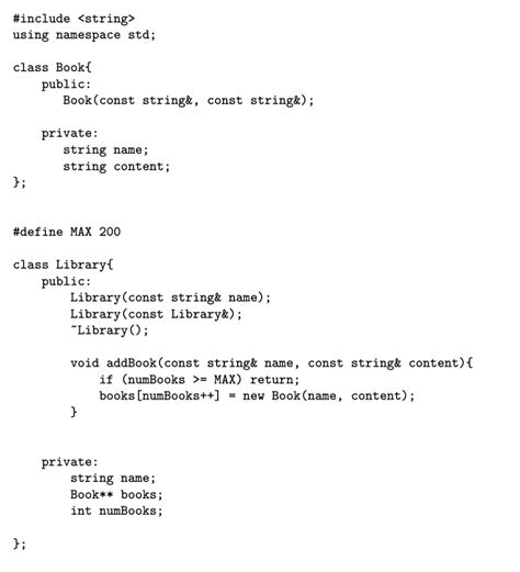 Solved C Observe The Following Class Specification For The Chegg Com