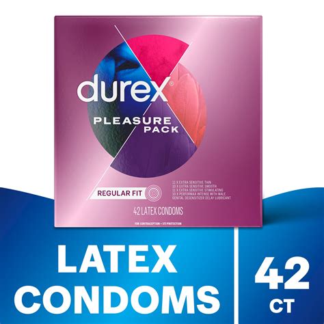 Durex Pleasure Pack Assorted Condoms For Men Mix Of Stimulation