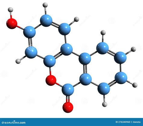 3d Image Of Urolithin B Skeletal Formula 276340960