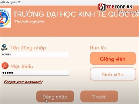 Source Code Phần Mềm Thi Trắc Nghiệm C Có Sql Giao Diện đẹp