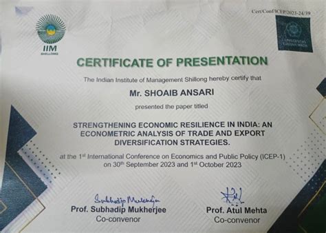 Presented Paper On Indias Economic Resilience Dr Shoaib Ansari Posted On The Topic Linkedin