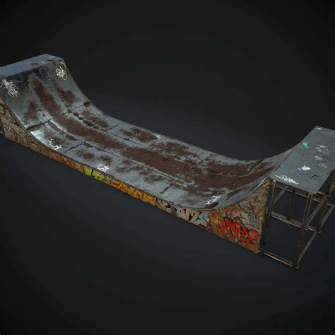 Huge Skate Pipe 3d Model By Daniel Mikulik