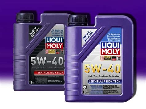 Liqui Moly Synthoil High Tech vs Leichtlauf | CompareMotorOils
