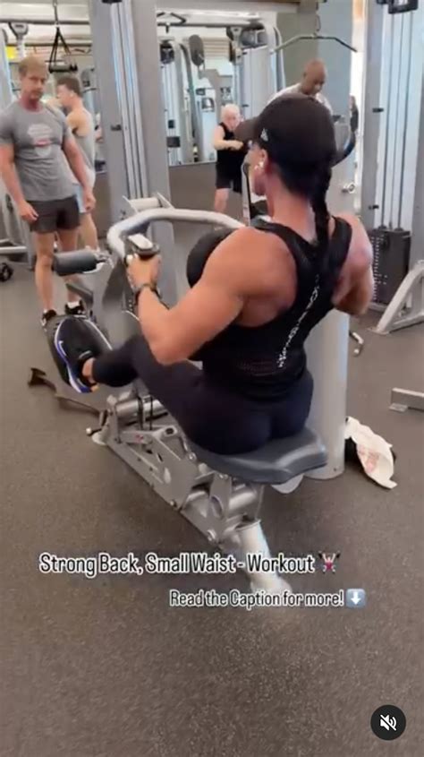 Bodybuilder Cindy Landolt In Two Piece Workout Gear Says Learn How To Train