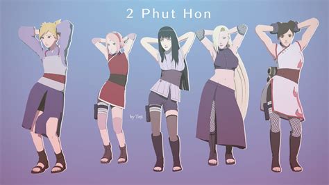 2 Phut Hon - Hinata*Sakura*Ino*Temari*TenTen | Naruto MMD - YouTube