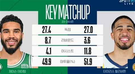 테이텀 Vs 할리버튼 농구 에펨코리아