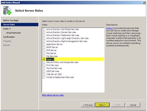 Hyper V Installation On Windows Server 2008 Tech Blog