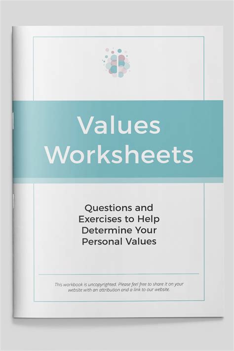 Values Worksheets The Wellness Society Self Help Therapy And