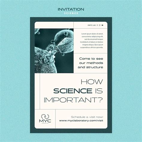 Free Psd Flat Design Science Template
