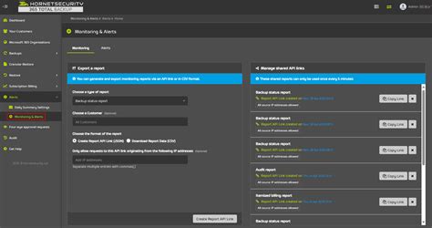 Monitoring And Setting Up Alerts Hornetsecurity Knowledgebase