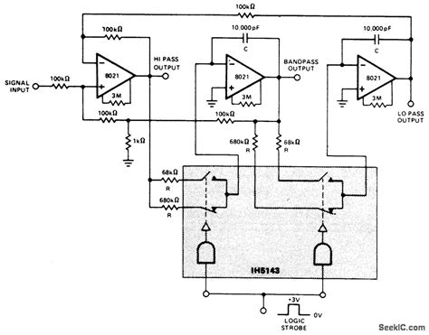 Digitallt Tuned Low Power Active Filter Filter Circuit Basic Circuit Circuit Diagram