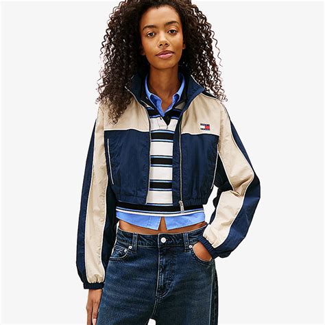 Tommy Jeans Nylon Piping Jacket Navy W Wunder