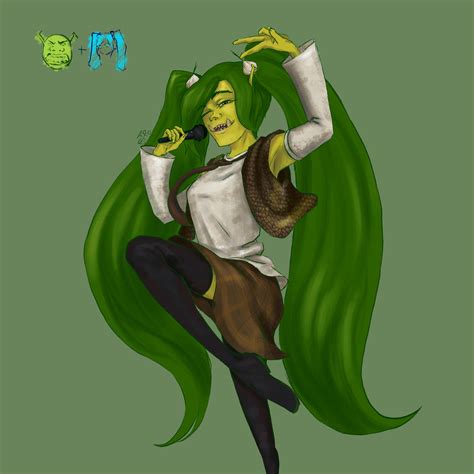 Shrek Hatsune Miku By Tl Rdnski On Deviantart