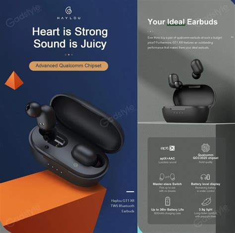 Haylou GT1 XR TWS Wireless Bluetooth Earbuds - GadStyle BD
