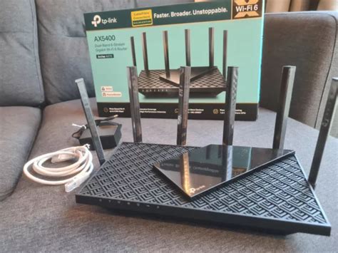 Tp Link Ax5400 Dual Band Gigabit Wi Fi 6 Router Wifi Speed Up To 5400 Mbps £75 00 Picclick Uk