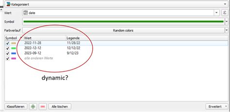 Qgis Dynamic Values And Legend Entries In Categorized Layer Symbology