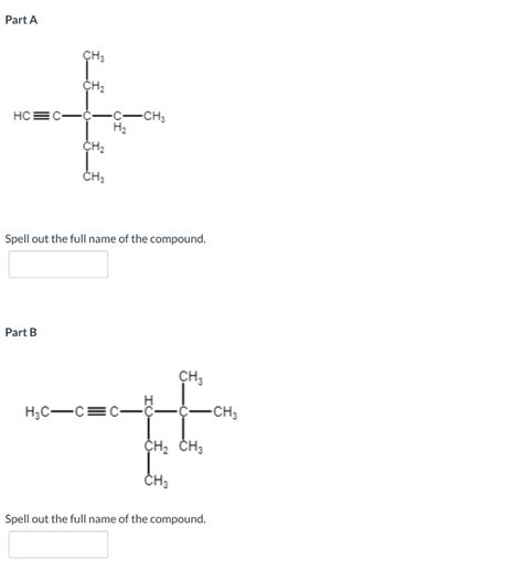 Solved Part A HC C GCCH Spell Out The Full Name Of The Chegg Com