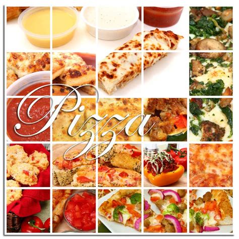 Pizza Collage Stock Image Image Of Toppings Collection 15244267