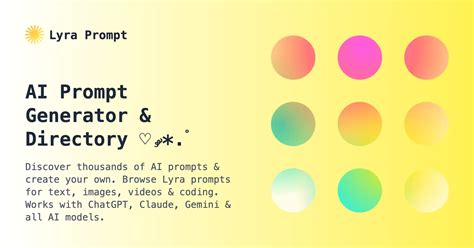 Prompt Optimizer Advanced Ai Prompt Enhancement Lyra Prompt