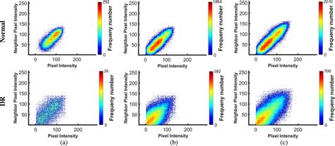 An Illustrative Color Coded Example Of Glcm Features For A Normal Download Scientific Diagram