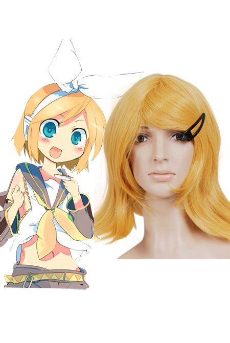 40cm Vocaloid Kagamine Rin Nylon Cosplay Wig