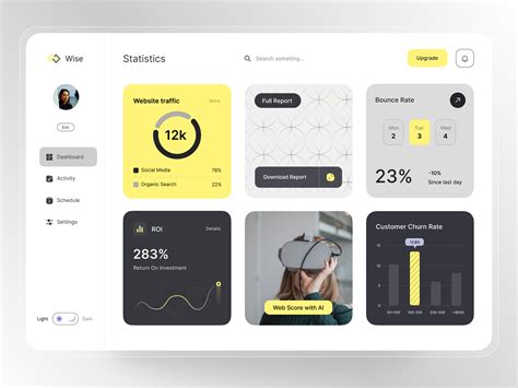Dashboard Statistic Concept On Behance