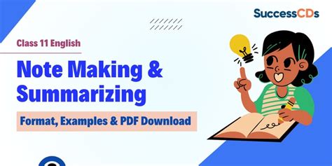 Note Making Class 11 Cbse Format Examples