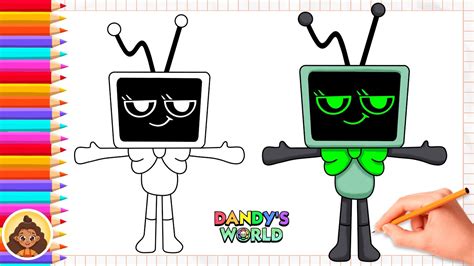 How To Draw Vee From Dandys World Youtube