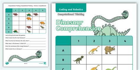 Robotics And Coding Computational Thinking Dinosaurs