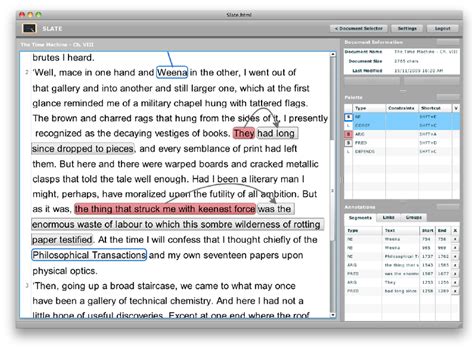 Slate Annotation Screen With English Text Showing Coreference Chains
