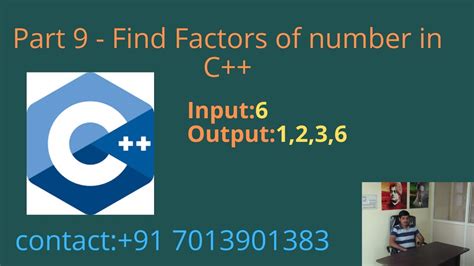 Find Factors Of Number In C Part 9 Youtube